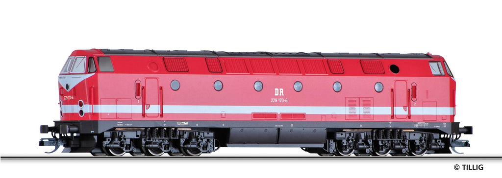 Tillig 02795 Diesel locomotive class 229 of the DR Ep V – Scalology Ltd.