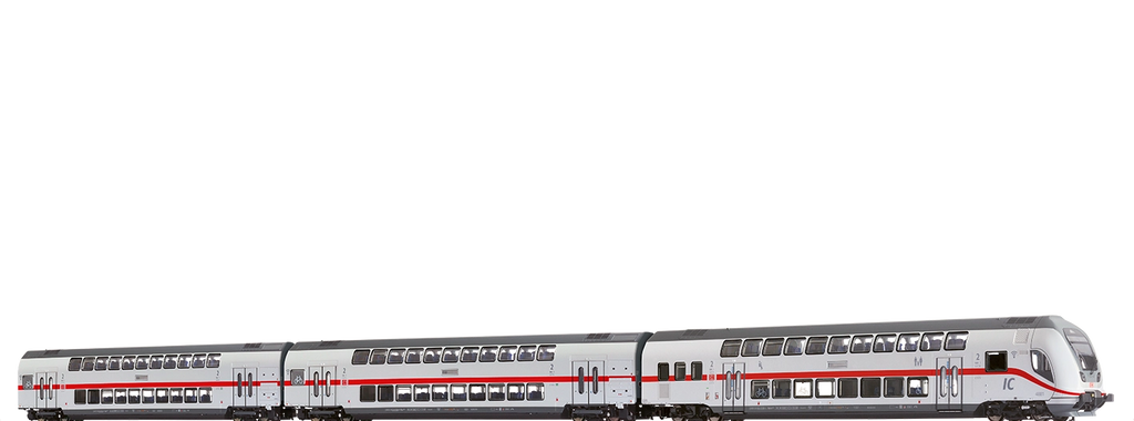 Brawa 44567 TWINDEXX Vario IC2-Double-Deck Coaches DB AG 3-unit AC ...