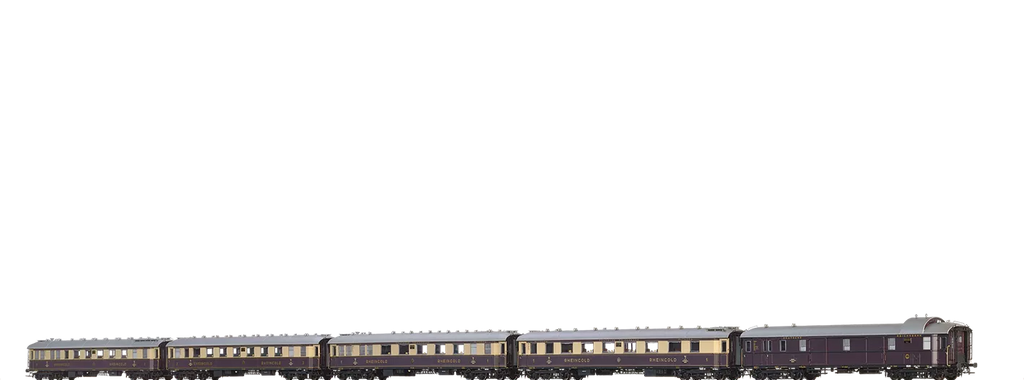 Brawa 46463 Rheingold Express Train Coach Set DRG 5-unit DC – Scalology ...