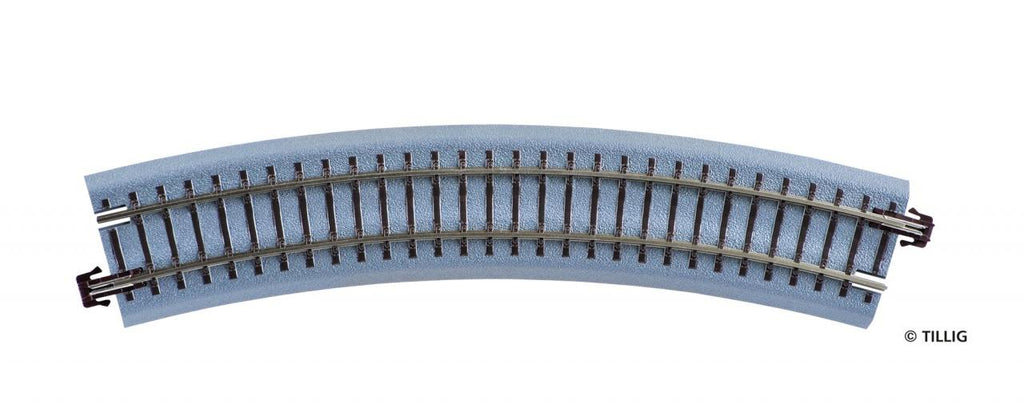 Tillig 83719 Bedding track brown - curved track R310 / 30° – Scalology Ltd.