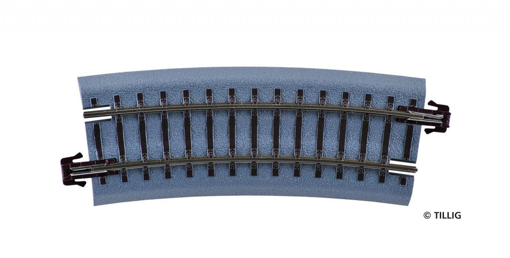 Tillig 83720 Bedding track brown - curved track R310/15° – Scalology Ltd.