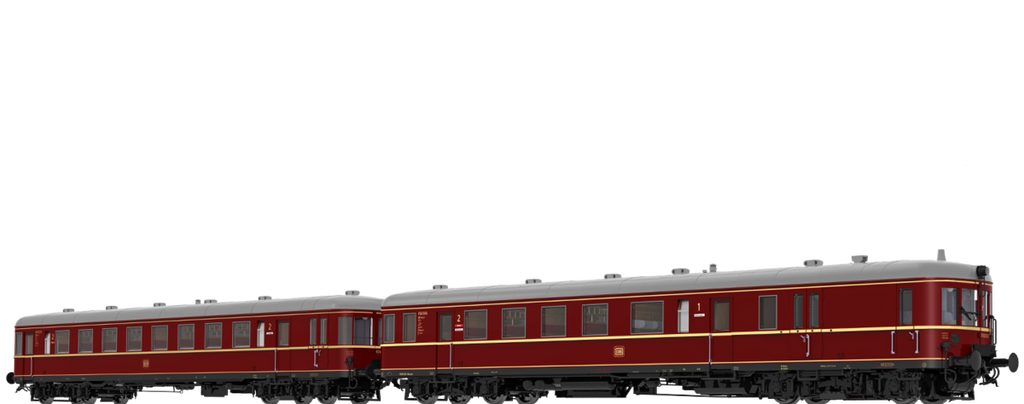 Brawa 44706 Diesel Railcar BR VT60.5 and Trailer BR VS145 DB (double ...