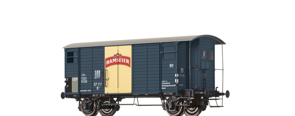 Brawa 67857 Covered Freight Car K2 „Ramseier” SBB – Scalology Ltd.
