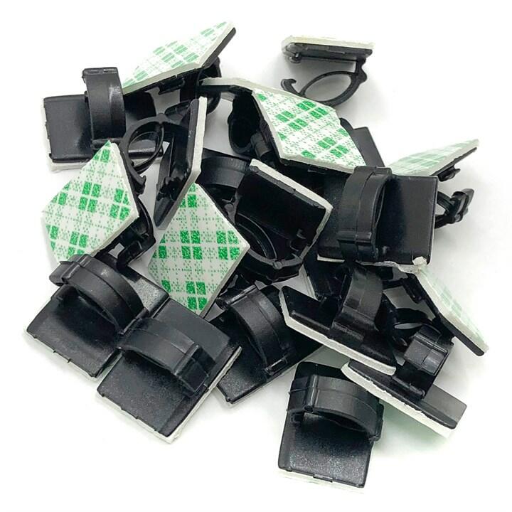 AMTECH S0841 20 Self-adhesive cable clips – Scalology Ltd.
