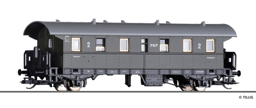 Tillig 13243 2nd class passenger coach Bi of the PKP Ep III – Scalology ...